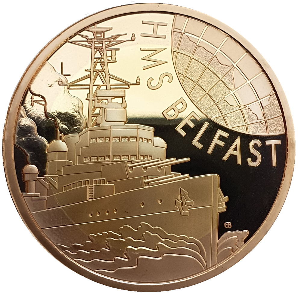 2025 King Charles III 'HMS Belfast' £2 Gold Proof Coin – Allgold Coins