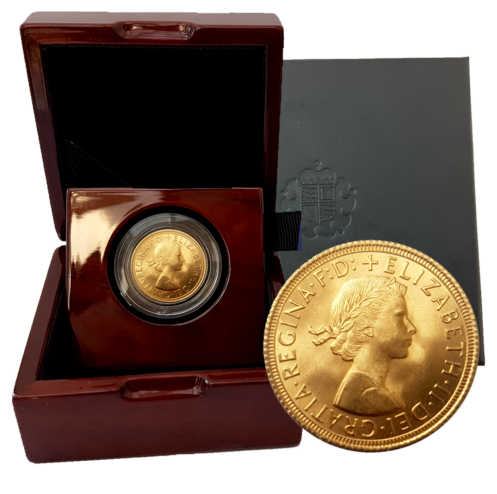 1957-1968 Queen Elizabeth II Gold Sovereigns +Luxury Case – Allgold Coins