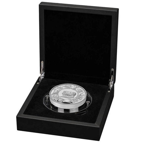 2024 Great Engravers Waterloo Medal 'Allied Leaders' 10 oz (Ten) Silve ...