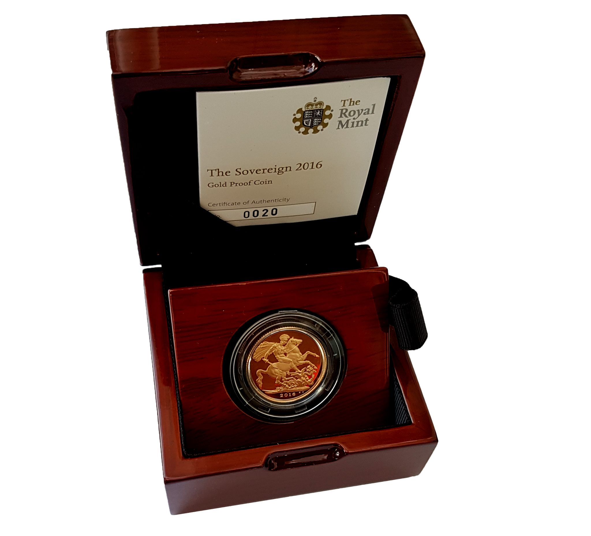 2016 Queen Elizabeth II James Butler Proof Sovereign COA – Allgold Coins