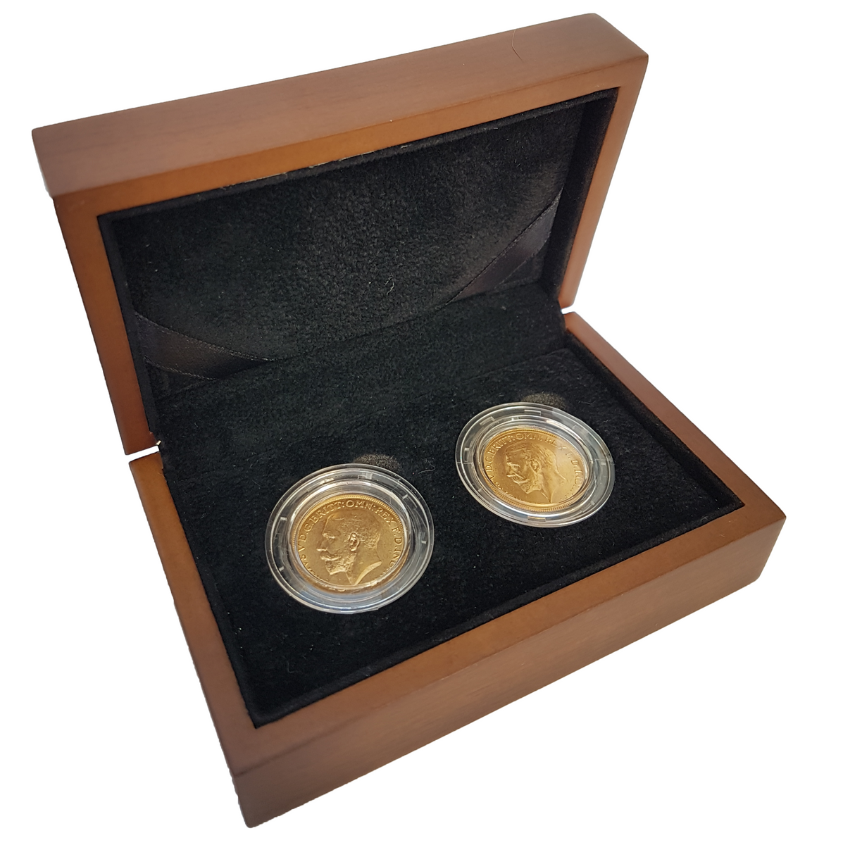 King George V King Sovereign Head Type Set (2 Sovereigns) – Allgold Coins