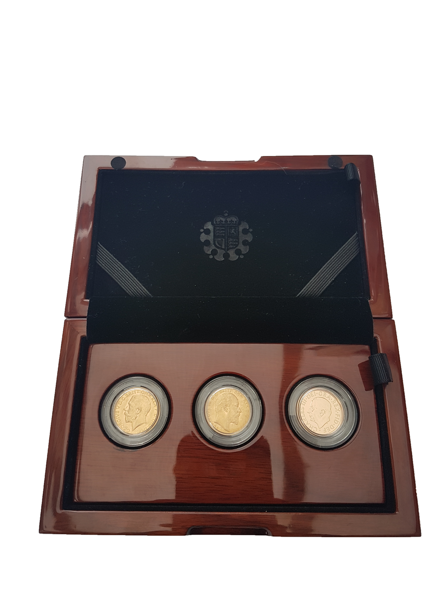 King's Sovereigns Head Type Set Edward VII - George V - Charles III (3 ...